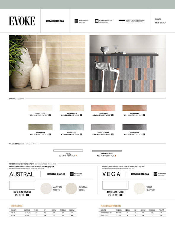 Evoke | Reinvent | Revestimiento | Natucer Cerámica Natural